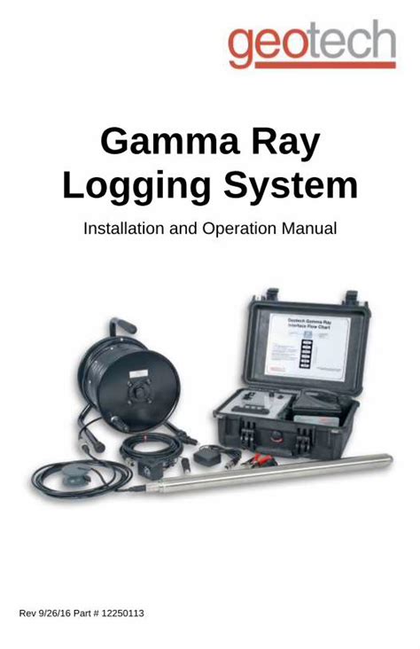 PDF Gamma Ray Logging System Installation And Operation Manual DOKUMEN TIPS