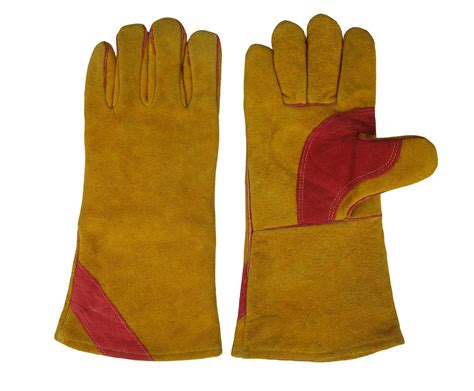 Cow Hide Reinforced Thumb Fully Lined Anti Flame Aramid Thread Sewn Welding Glove Cow Hide