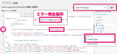 サイトで技術的な問題が発生していますの原因が Search Regex の場合の対処法