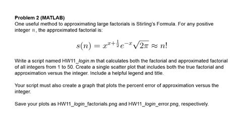 Solved Problem 2 Matlab One Useful Method To Approximating