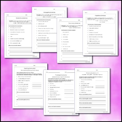 Sentences Declarative Interrogative Exclamatory Imperative Grade