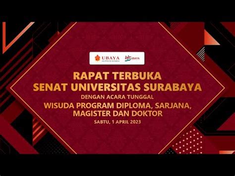Wisuda UBAYA Periode April 2023 YouTube