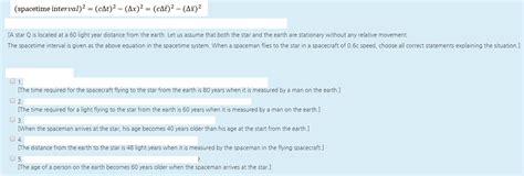 Solved Spacetime Interval 2 Cat 2 Ax 2 Cat 2