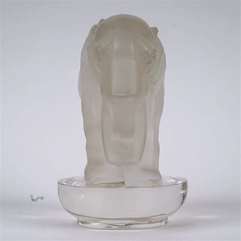 Proantic 1931 René Lalique Paperweight Toby Elephant Frosted Glass