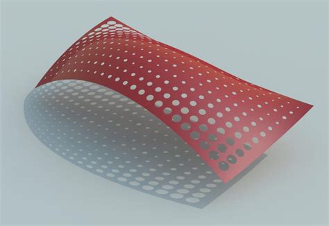 Perforated Surface In Orthogonal Grid