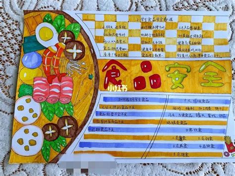 三年级有关食品安全手抄报 食品安全手抄报 普车都