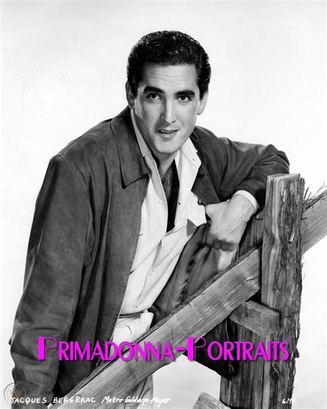 Jacques Bergerac 8x10 Lab Photo 1950s Handsome French Actor Portrait 2006995327
