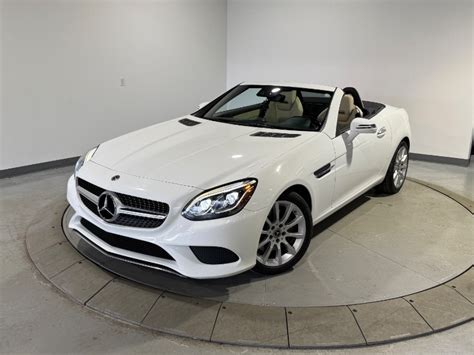Used 2017 Polar White Mercedes Benz Slc 300 2dr Roadster Premium 2 Pkg