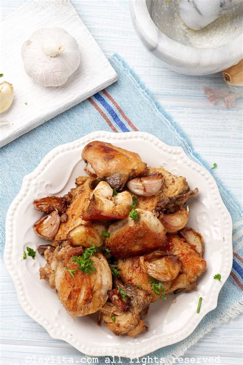 Pollo Al Ajillo Receta Fácil Y Casera