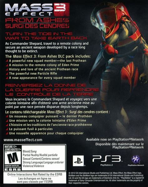 Mass Effect 3 Cover Or Packaging Material Mobygames