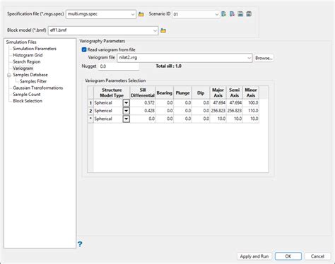 Vulcan Block Simulation Multi Gaussian Simulation Files