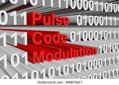 Pulse Code Modulation Form Binary Code Stock Illustration