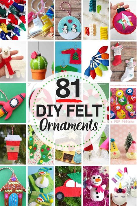 81 Best Diy Felt Christmas Ornaments The Heathered Nest