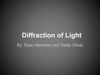 Diffraction Of Light PPTX