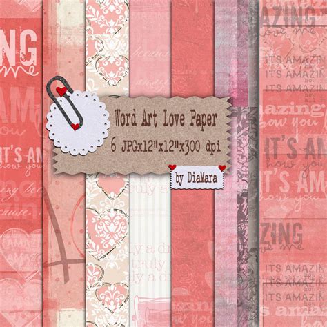 Word Art Love Paper By Diamara On Deviantart
