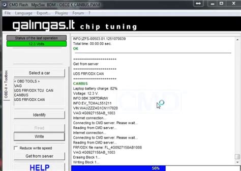 CMD Flash Tool Update Gearbox TCU Programming For Audi A6 By OBD Auto Repair Technician Home