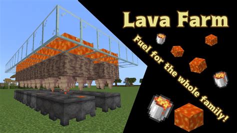 Quick And Easy Lava Farm Minecraft Bedrock Tutorial Youtube