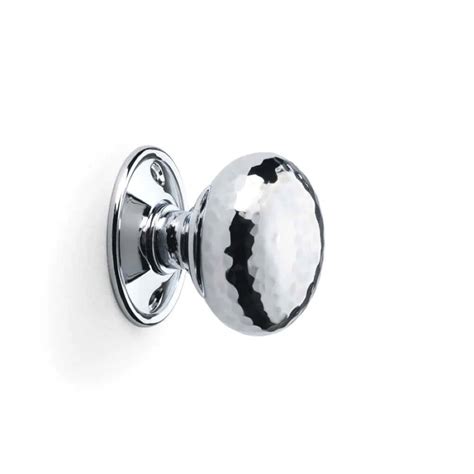 Black Brass Flanged Rim Lock Polished Chrome Hammered Cottage Door