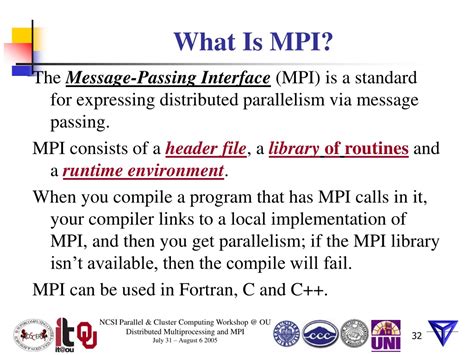 Ppt Parallel And Cluster Computing 2005 Distributed Multiprocessing And