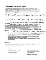 Ap Bio Diffusion And Osmosis Lab Answers Ap Bio