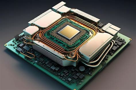 Premium Photo Circuit Board With Processor Generative Ai