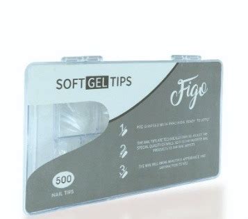 Tips Soft Gel Pre Limado Figo X 500 Un Cuadrada Wendy Distribuciones