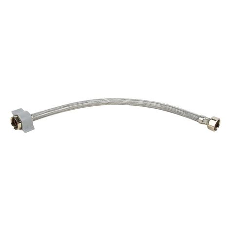 CONECTOR FLEXIBLE PARA LLAVE MONOMANDO DE X PULGADA PLATA