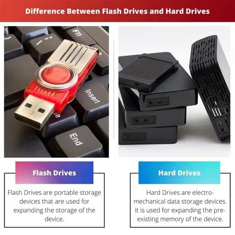 Flash Drives Vs Hard Drives Difference And Comparison