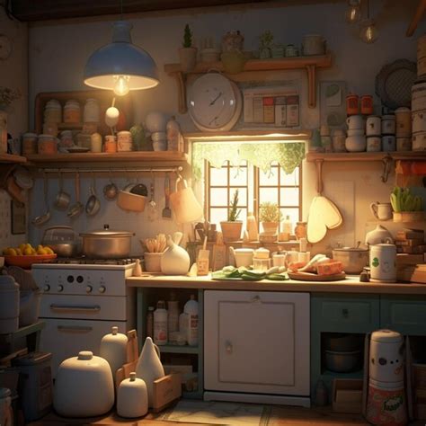 Premium Photo Cute Little Kitchen Culinary Heaven