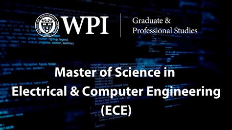 Master Of Science In Electrical And Computer Engineering At Wpi Youtube