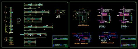 Residential Building Plan Elevation And Sections Details Autocad File Dwg