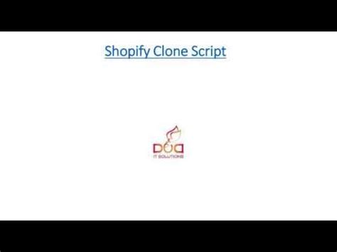 Shopify Ecommerce Clone Script Dod It Solutions Solutions Script
