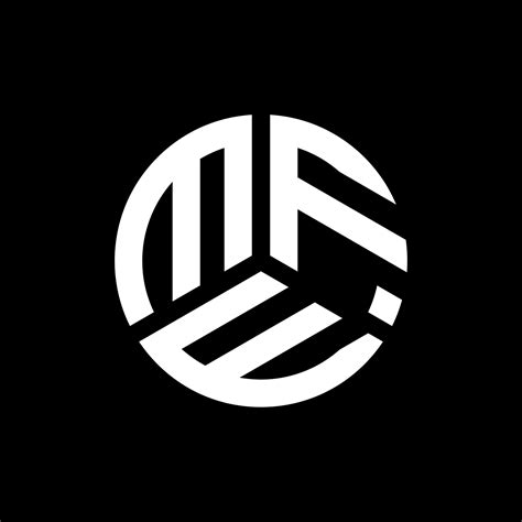Création De Logo De Lettre Mfe Sur Fond Noir Concept De Logo De Lettre