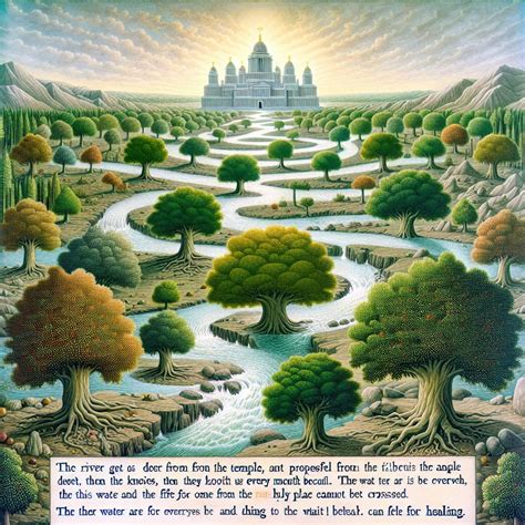 Ezekiel 47 1 12 Artwork Bible Art