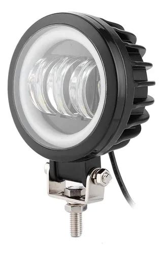 Luz De Trabalho Led 6000k 30w Lâmpada Redonda Impermeável De Parcelamento Sem Juros