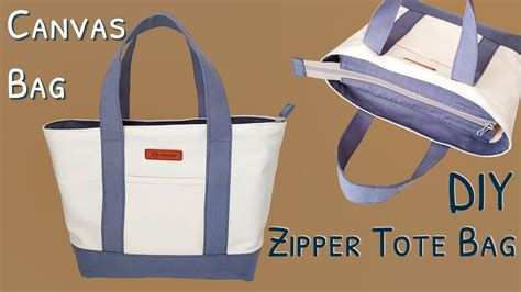Zipper Tote Bag Sewing Tutorial