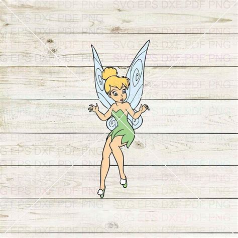 Tinkerbell008 Svg Dxf Eps Pdf Png Cricut Cutting File Vector