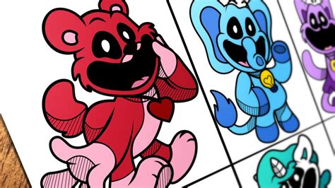 Drawing New Monsters Smiling Critters From Poppy Playtime 3 How To
