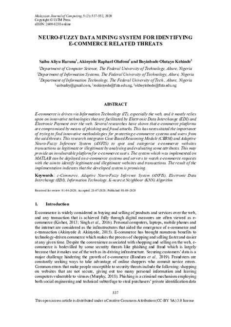 Pdf Neuro Fuzzy Data Mining System For Identifying E Commerce Related