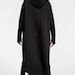 Extra Long Hoodie Dress With Zipper Pockets By Aakasha A92055 Etsy