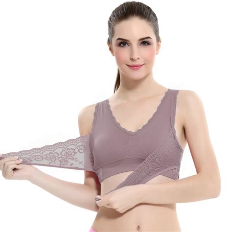 Seamless Magic Wireless Lift Bra Front Criss Cross Side Buckle Sexy