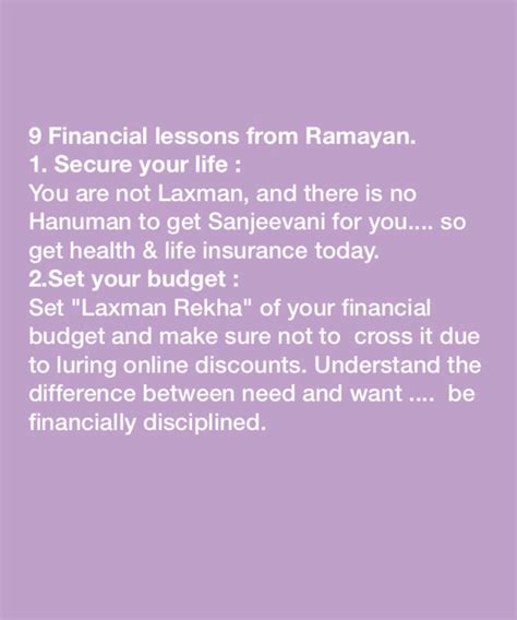 Anshika Saxena On Linkedin 9 Financial Lessons From Ramayana