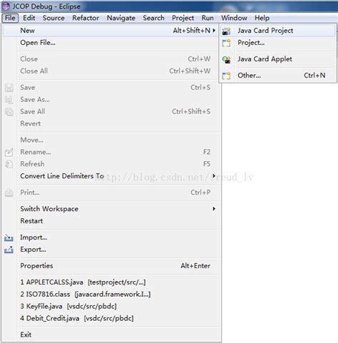 java card 应用开发（一） 创建第一个applet java card 应用开发 一 创建第一个applet csdn博客
