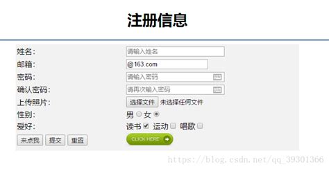 Html表单form之input标签html Form Input Csdn博客