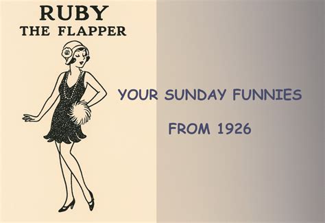 A Jazz Age Comic Strip About A Flapper For Your Sunday Morning