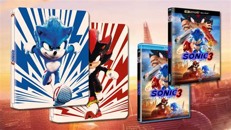 Sonic 3 En Blu Ray Uhd 4k Y Con Dos Steelbook A Elegir