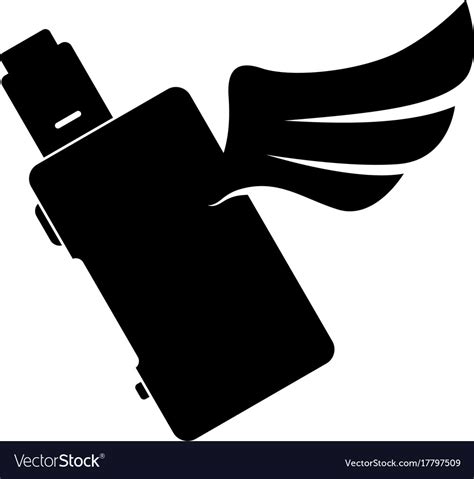 Angel Wing Vape Vaporizer Electric Cigarette Vector Image