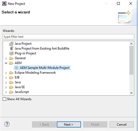 Create Aem Multi Module Project Using Eclipse Aem Cq5 Tutorials