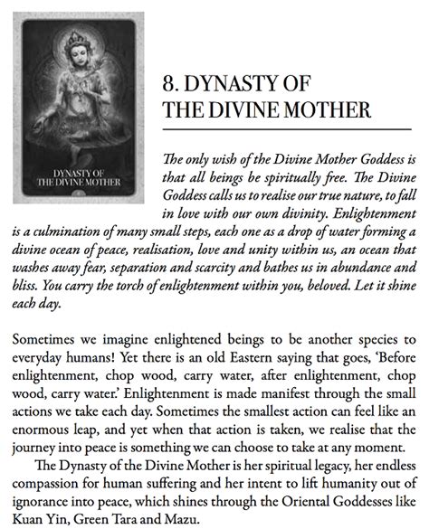 Oracle Cards Divine Mother Divine Divine Goddess