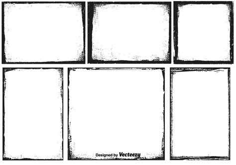 Collection Of Vector Grunge Photo Edges 153358 Vector Art At Vecteezy